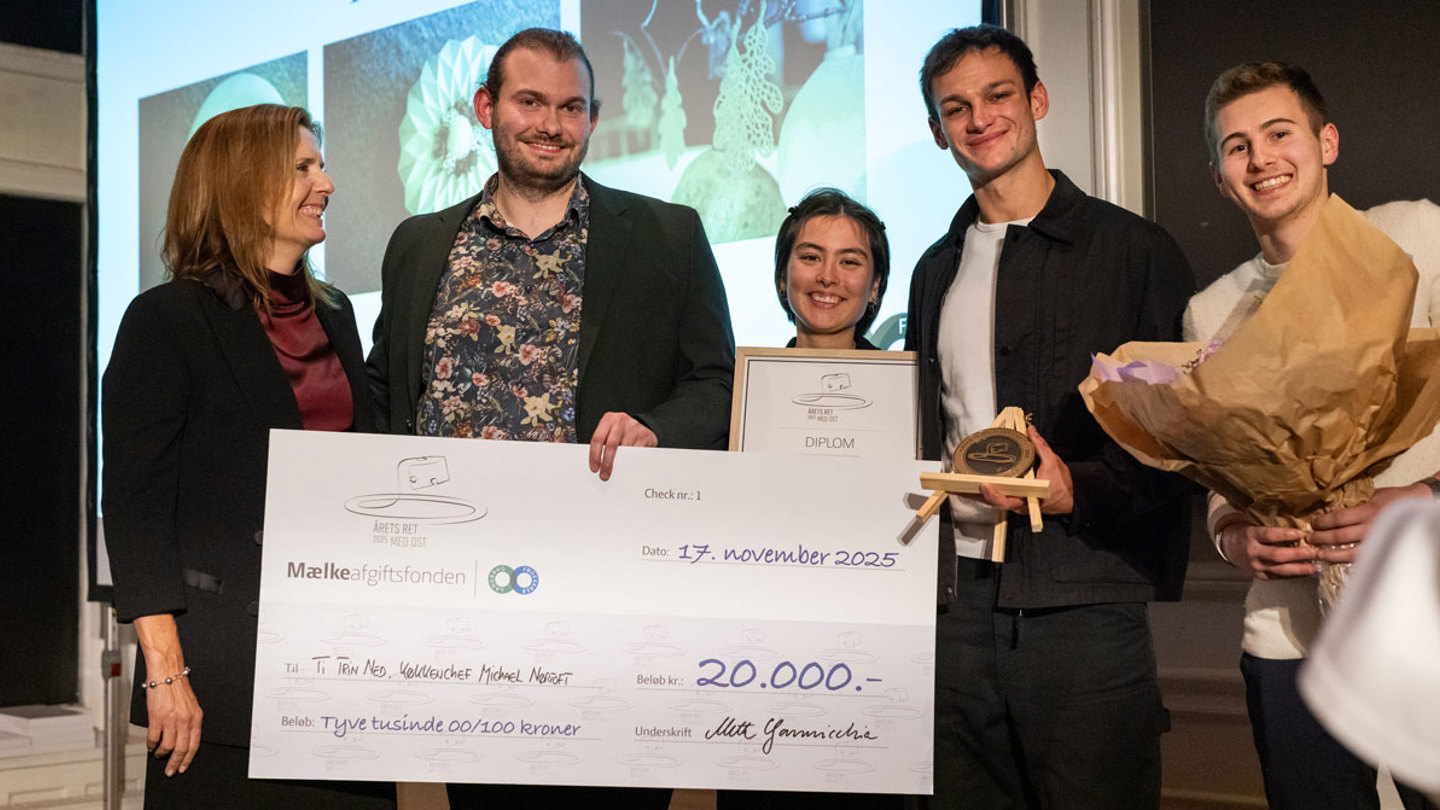 Ti Trin Ned vinder Årets ret med ost 2025
